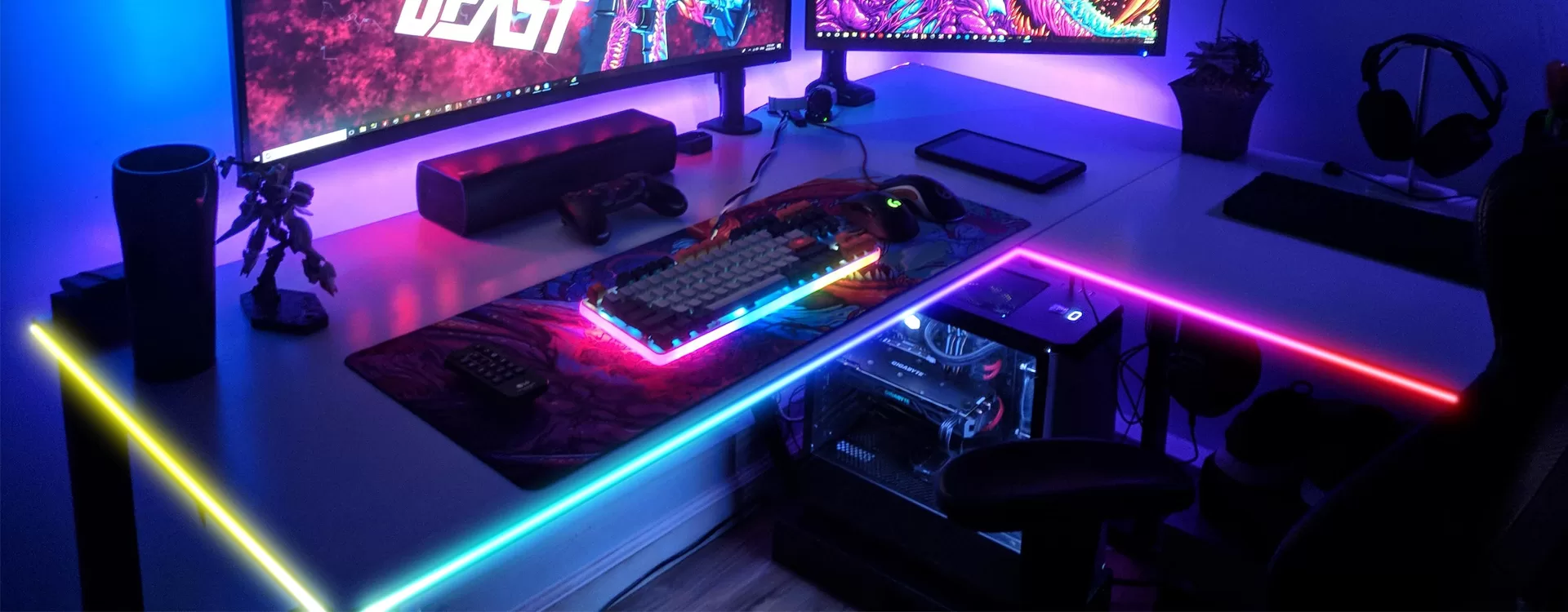 WiFi+IR multiple control dream color LED Neon light for desks - CL ...